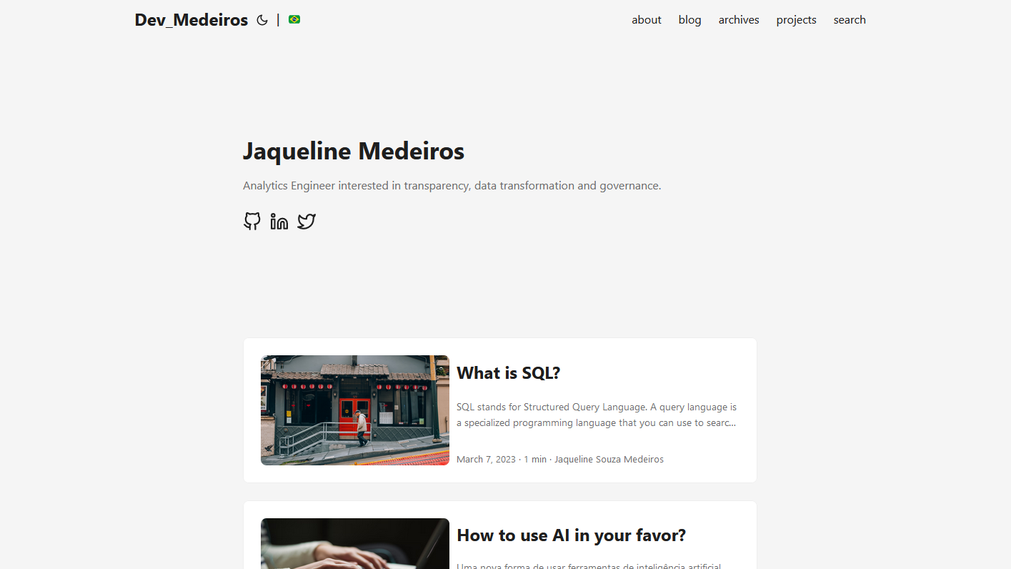 Projects | devmedeiros